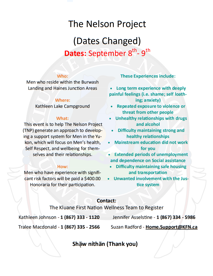 The Nelson Project – Kluane First Nation